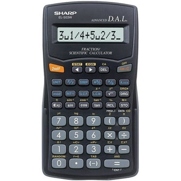 Sharp EL-501XBWH Scientific Calculator, Black - Walmart.com