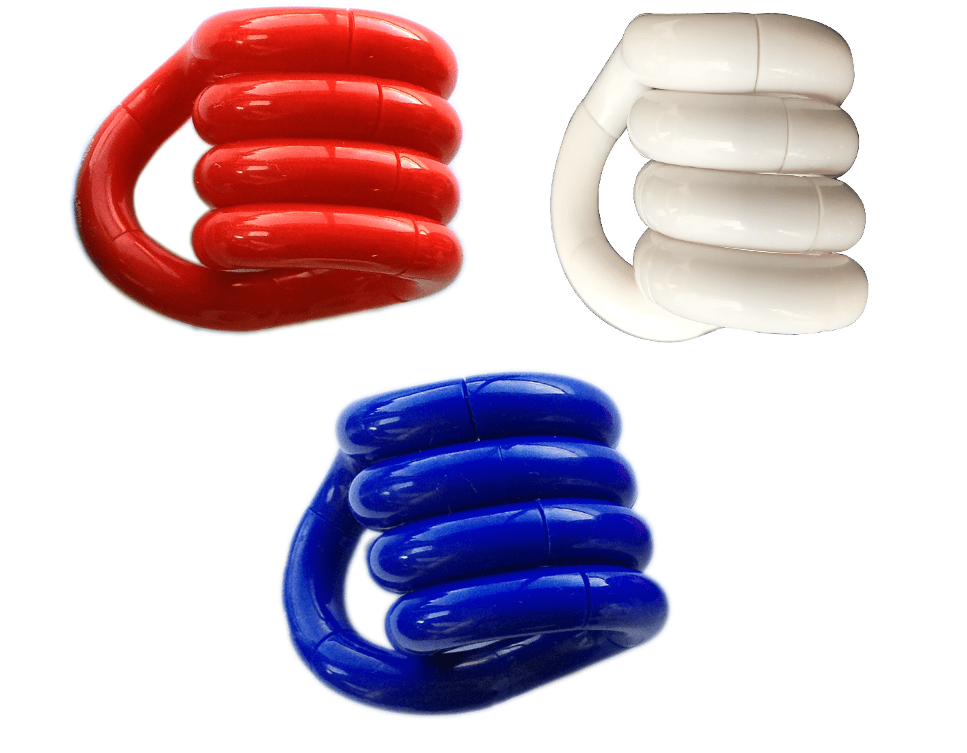 Set of 3 Tangle Jr. Fidget Toys Original (Red, White, Blue) - Walmart.com