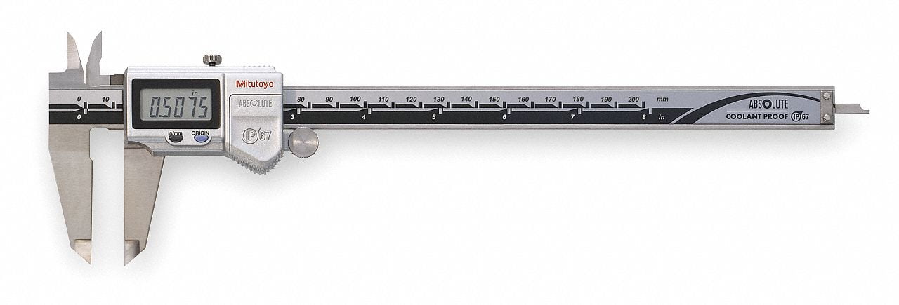 Mitutoyo Absolute Digital Caliper,0 to 8 In 500-753-20 - Walmart.com