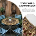 Boho Flower Round Tablecloth for 45-54 Inch Tables,Fitted Table Cover ...