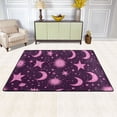 Pink Star Moon Sun Pattern Rug 36x24in Memory Foam Absorbent Non Slip ...