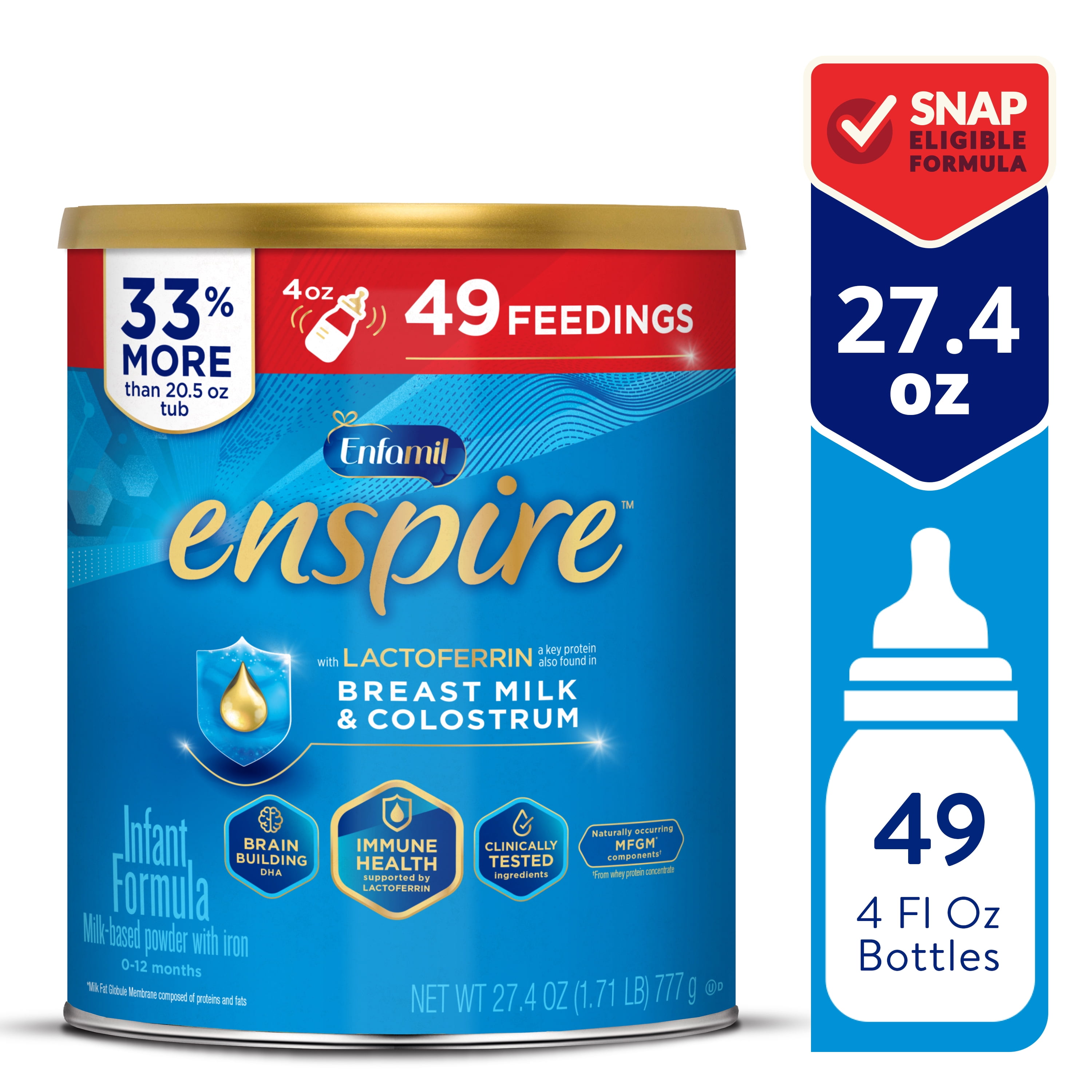 Enfamil Enspire Baby Formula, with Lactoferrin Found in Colostrum and ...
