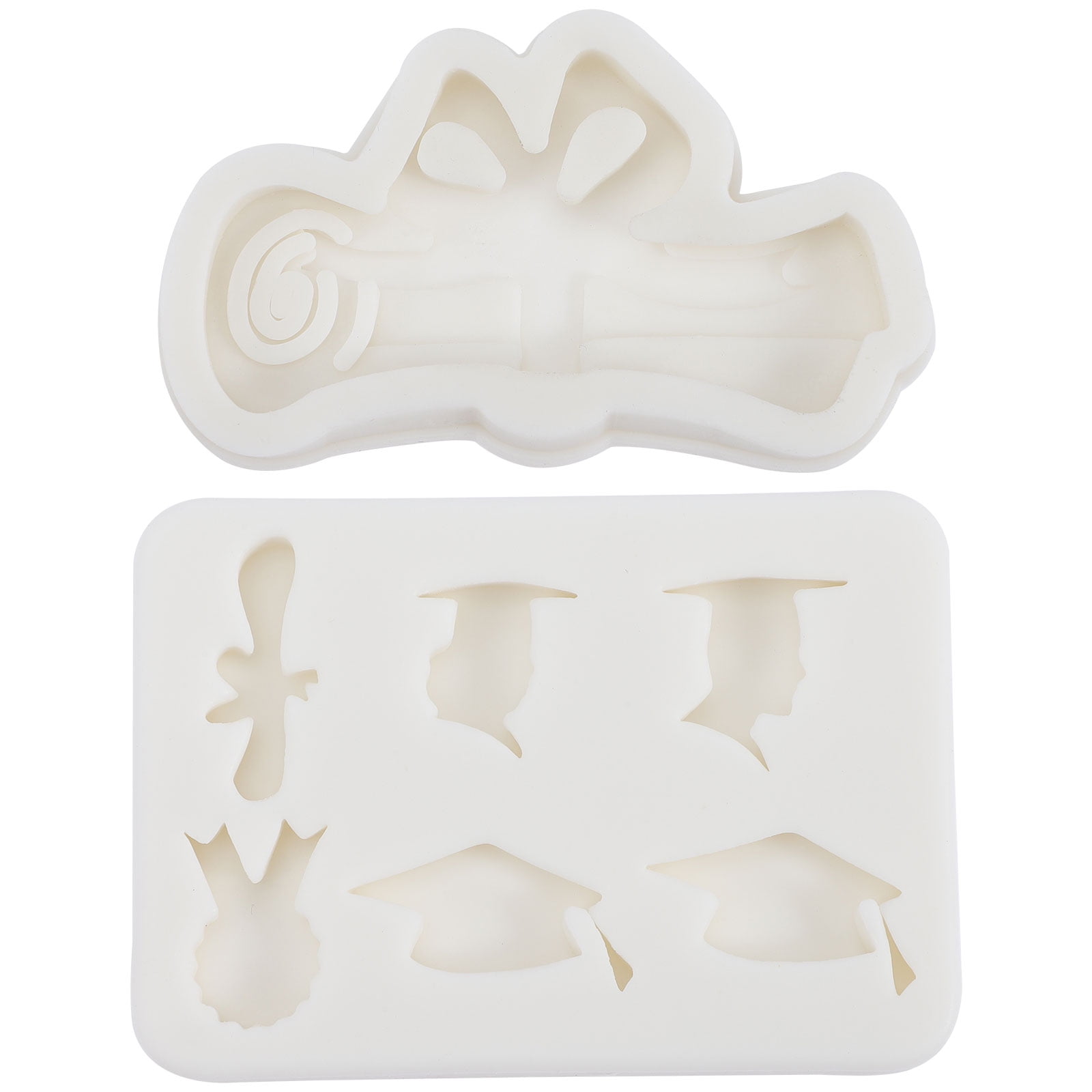Graduation Mold2Pcs Graduation Silicone Mold Mini Graduation Cap ...