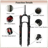 BUCKLOS Mountain Bicycle Suspension Forks, 26/27.5/29 inch MTB Bike ...