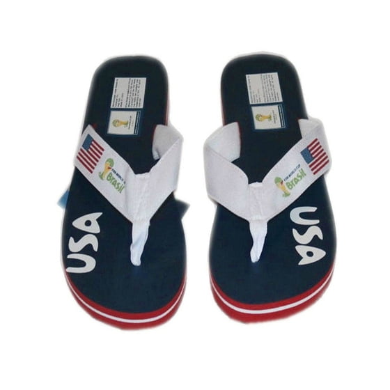 Fanshoes - Adult FIFA World Cup Brasil Brazil USA Men's Thick Strap ...