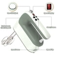 9-Speed 400W Hand Mixer, Digital, Snap-On Storage Case, 5 Stainless ...