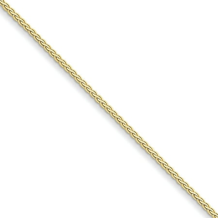14k 1.8mm Flat Wheat Chain (Weight: 2.12 Grams, Length: 7 Inches ...