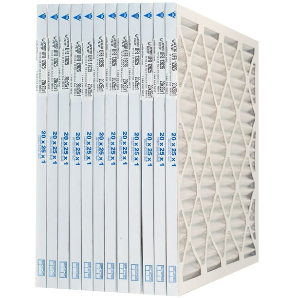 United Filter 20x25x1 MERV 8 Pleated HVAC AC Furnace Air Filters (12 ...