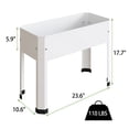 Galvanized Raised Planter Boxes Garden Bed with Legs, Elevated Planter ...