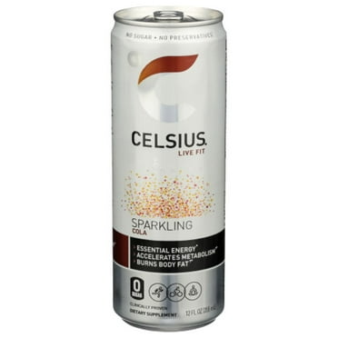 CELSIUS Sparkling Cherry Cola, Functional Energy Drink 12 fl oz Single ...