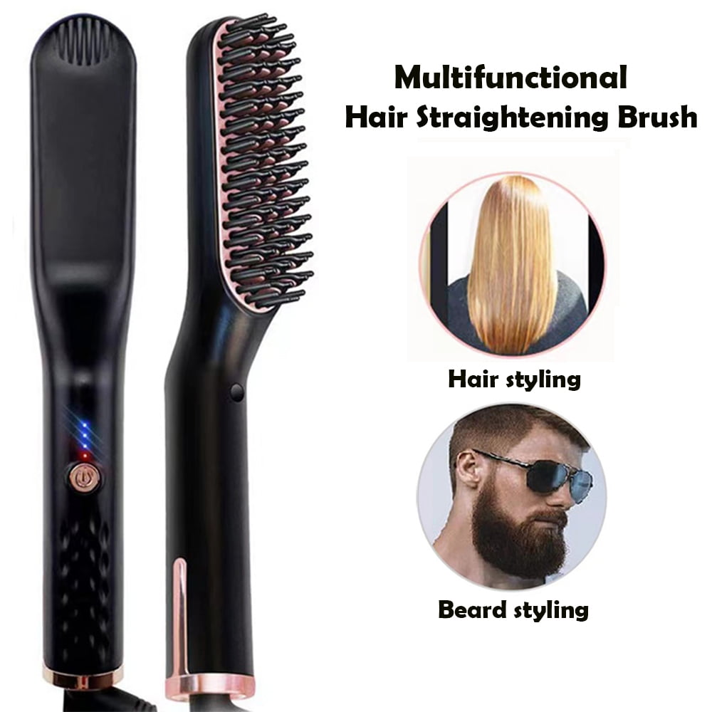 Hot Comb Brush Beard Straightener Multifunctional Hair Straightening ...