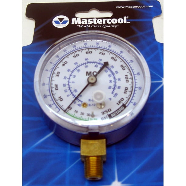 93350 Mastercool HVAC Refrigeration Manifold Low Side Gauge R12 R22 ... 93350 Mastercool HVAC Refrigeration Manifold Low Side Gauge R12 R22 ...