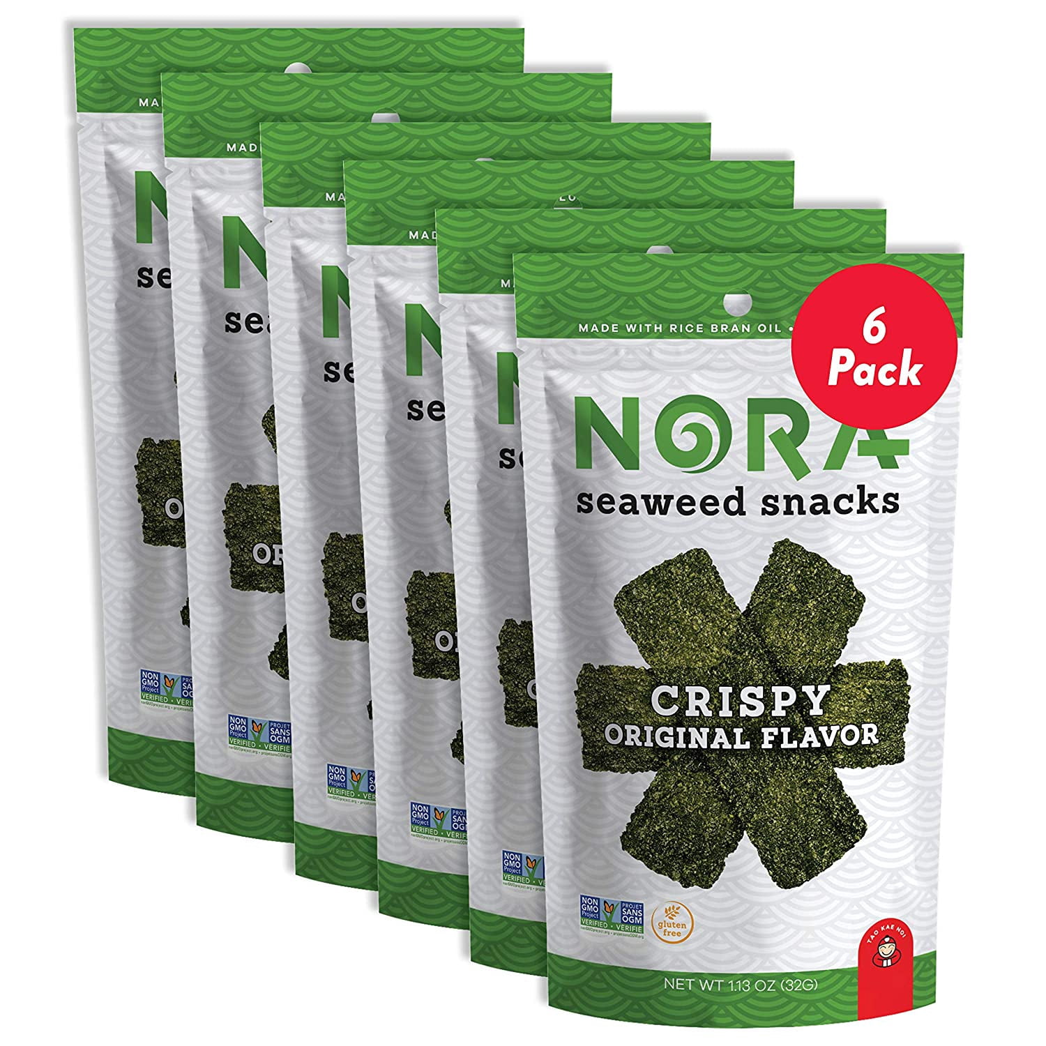 Spicy Tempura Seaweed Snacks by , Thick Nori Sheets Snack Strips, Low ...