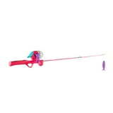Shakespeare Mattel Barbie Kids Fishing Rod Reel Combo, 2'6" Spincast ...