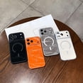 Plush Leather Soft Touch Magnetic Phone Case for iPhone, Compatible ...