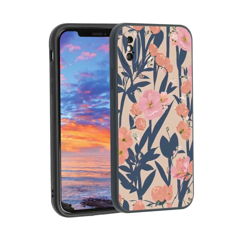 Compatible with iPhone X Phone Case, Japanese-Vintage-Floral-Bohor-2 ...