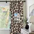 Black and Brown Leopard Print Blackout Curtains,Triple Weaved Fabric ...