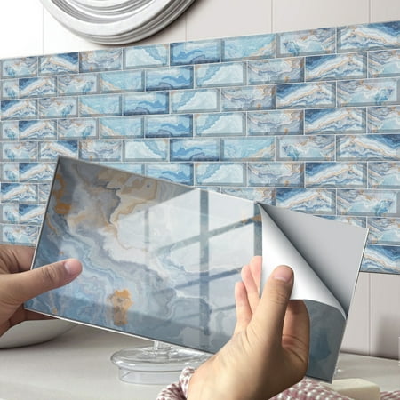 Pisexur Imitation Wall Tiles Crystal Film Tile Sticker Adhesive Floor ...