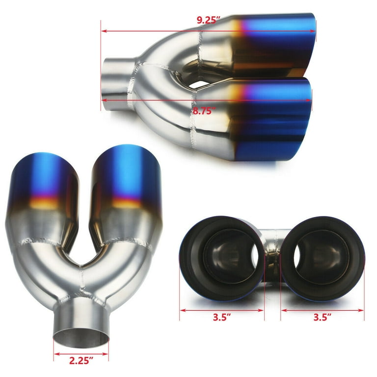 Staggered Dual Exhaust Tips