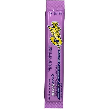 Sqwincher Qwik Stik Lite Electrolyte Drink Powder Concentrate, Fruit ...