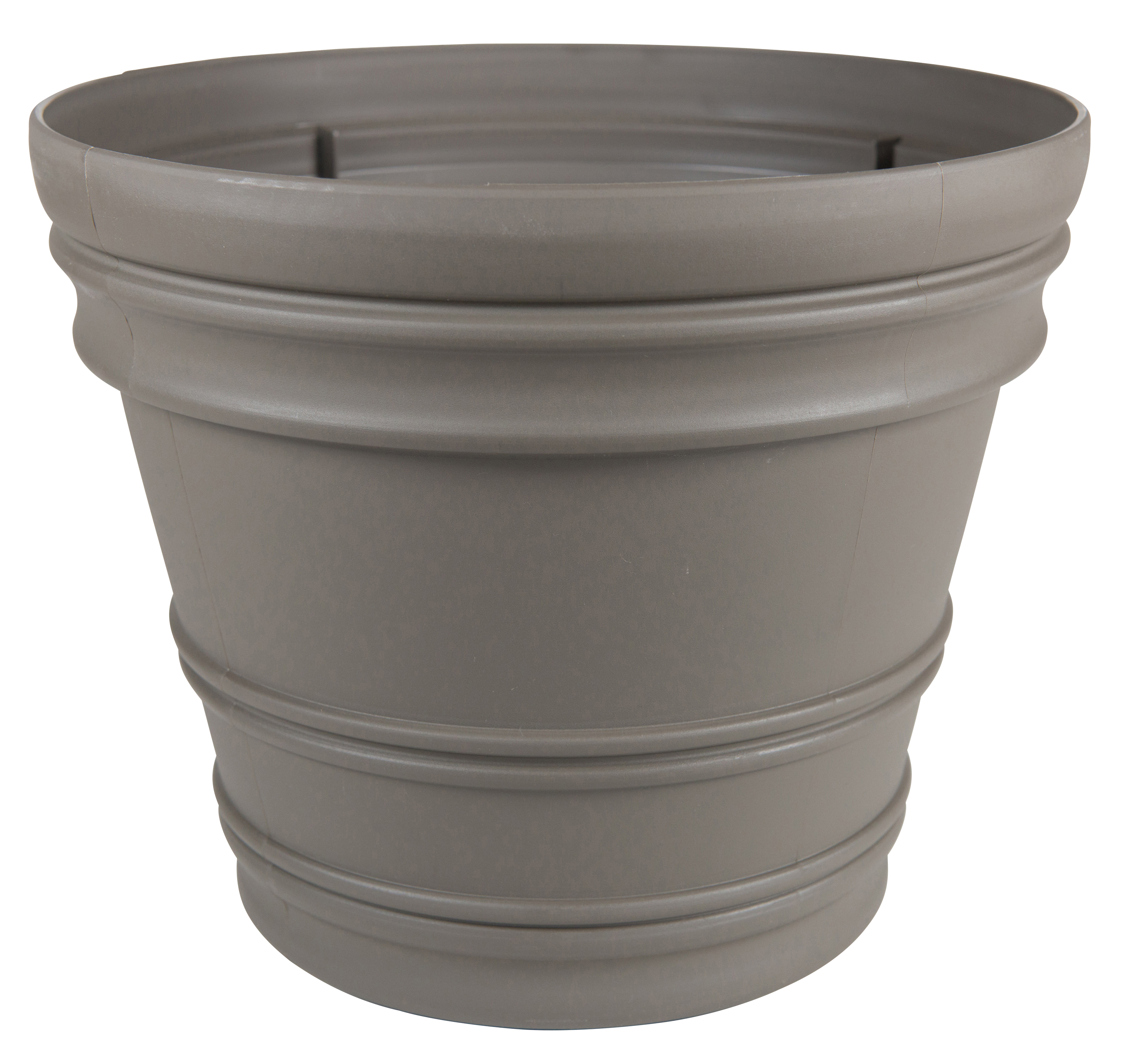 Bloem Rolled Rim Planter 22" Peppercorn - Walmart.com