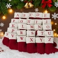 BESTSKY 2026 New Christmas Stockings,7 Inch Embroidered Initial Letter ...