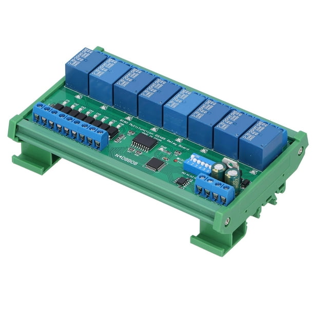 RS485 Relay Module, Professional DIN35 Rail Board 8 Input 8 Output For ...