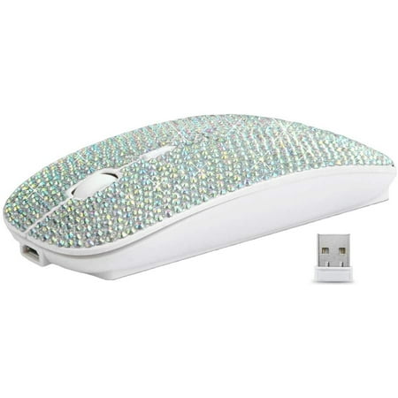 Bling Dazzling Rechargeable 2.4GHz Wireless Mouse Covered with ...