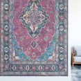 Boho Flower Window Privacy Film, Blue Pink Bohemia Geometric Tribal ...