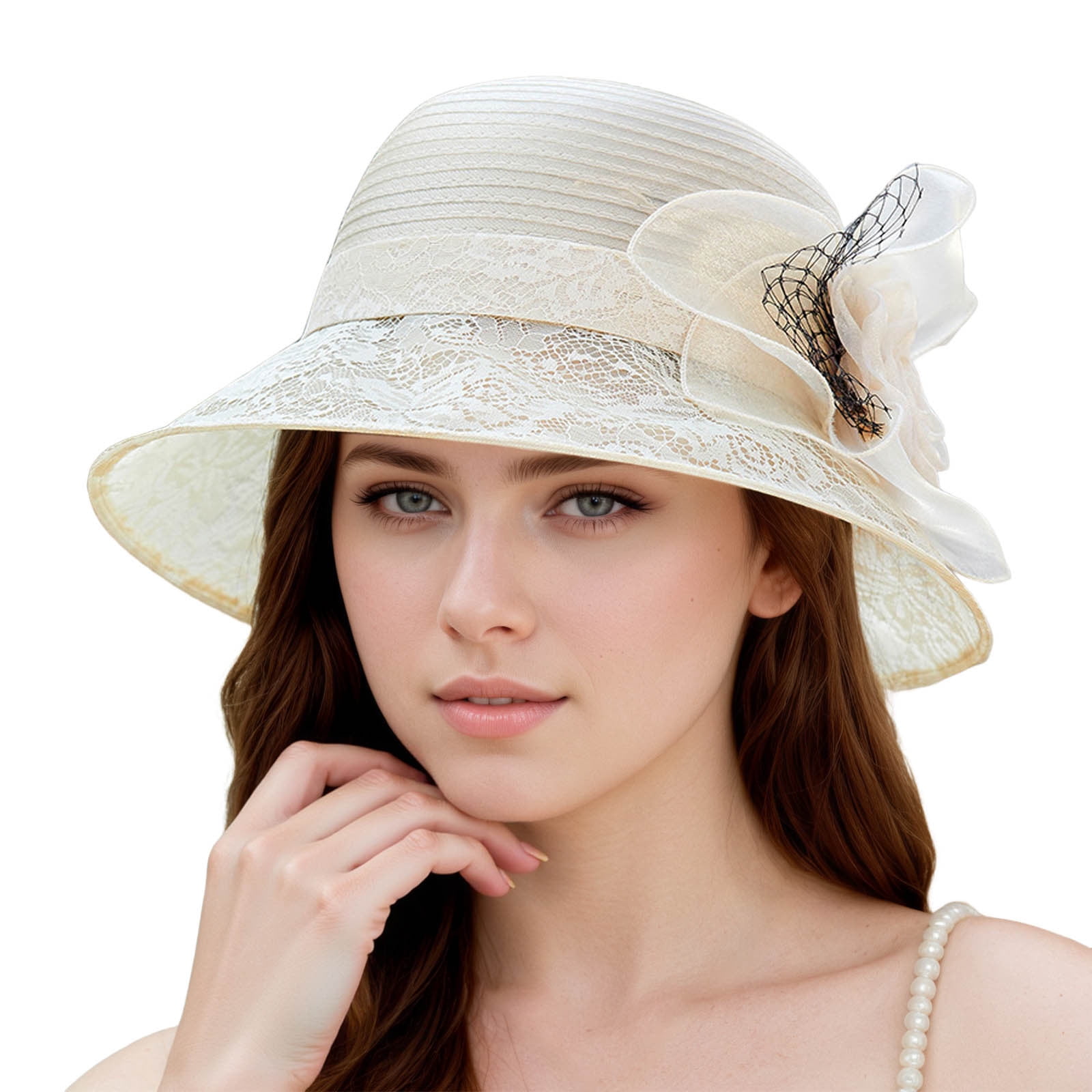 Click here for Fgnfyis Ladies Hat Bridal Wedding Tea Party Outdoo... prices