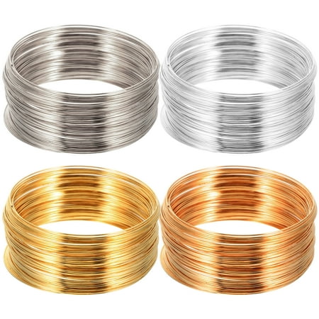 4 Rolls of DIY Wire DIY Handmade Wires Metal Wires Jewelry Making ...