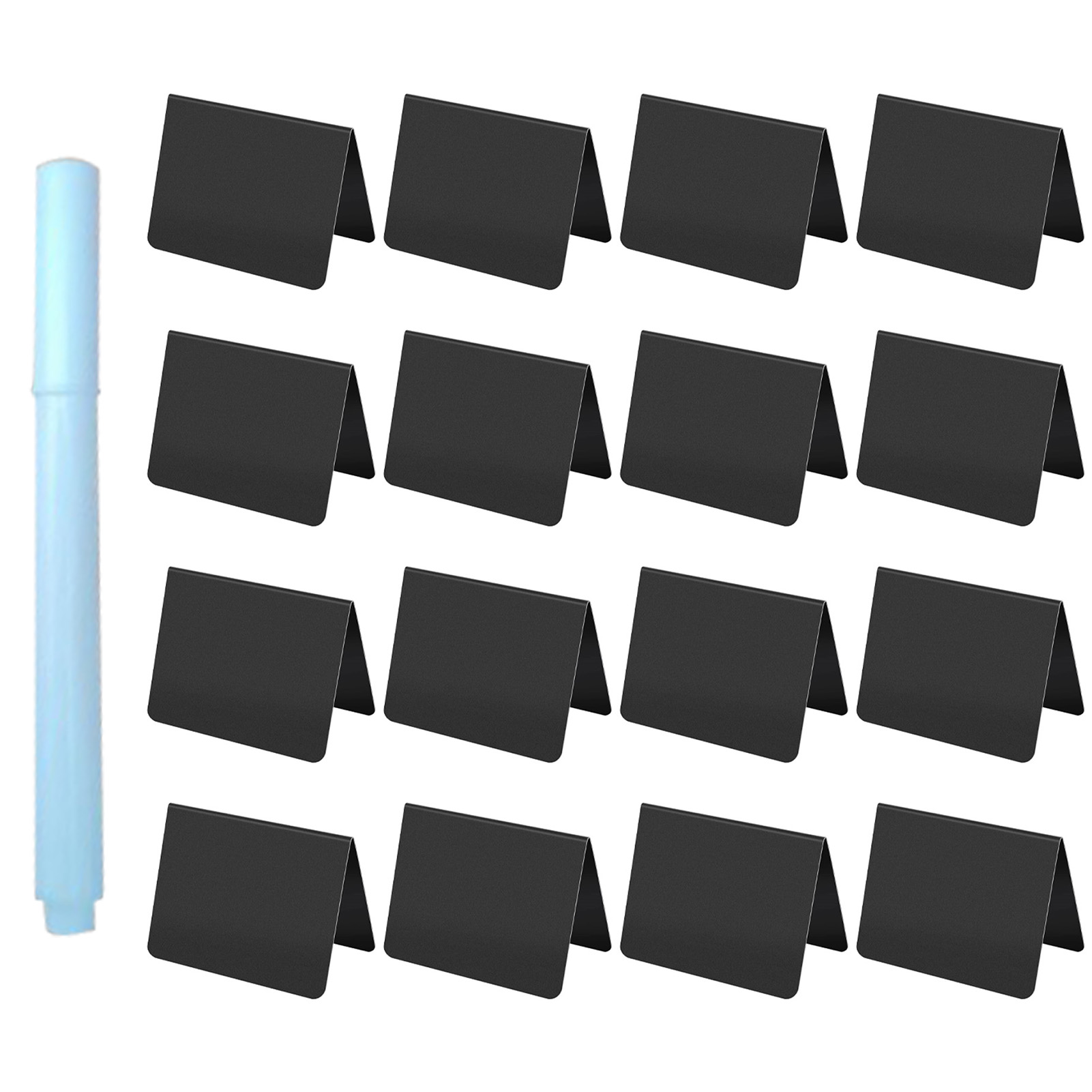 Double Sided Mini Chalkboard Sign- 16Pcs, with Liquid Pen, Table Signs ...