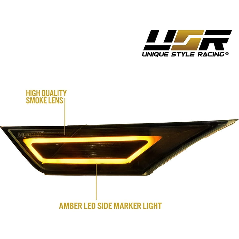 Plug And Play Side Marker USR DEPO Smoked LED Side Marker Lights ...