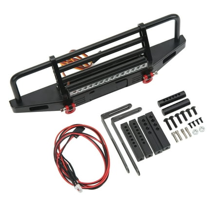 RC Front Bumper, Winch Base Aluminum Alloy Reliable Lighting Protection ...