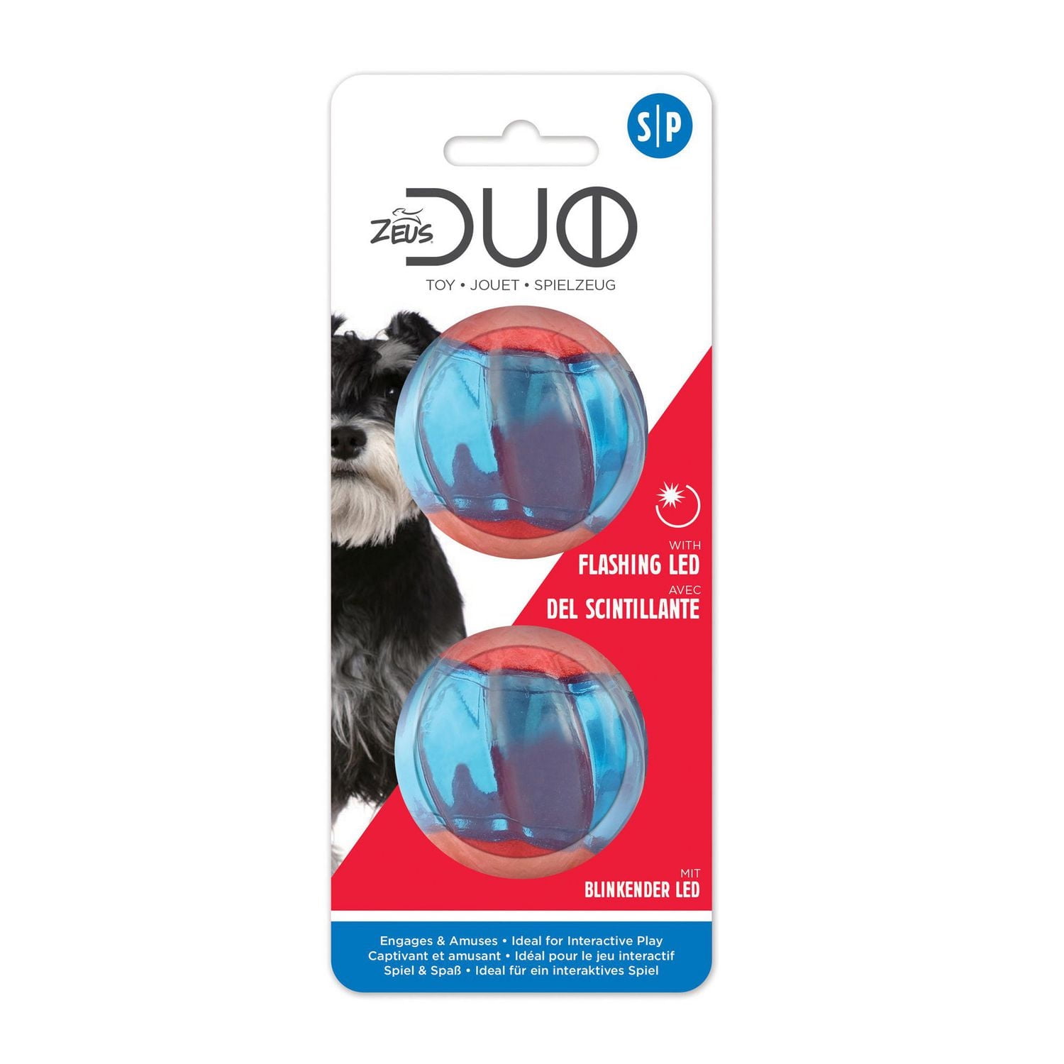 Click here for Zeus Duo Ball Dog Toy With Flashing Led  Small prices