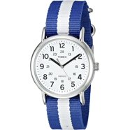 Timex Unisex Weekender 38mm Blue/Gray Nylon Slip-Thru Watch - Walmart.com