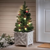Outdoor Home White Chippendale Planters, Set of 2 - Walmart.com