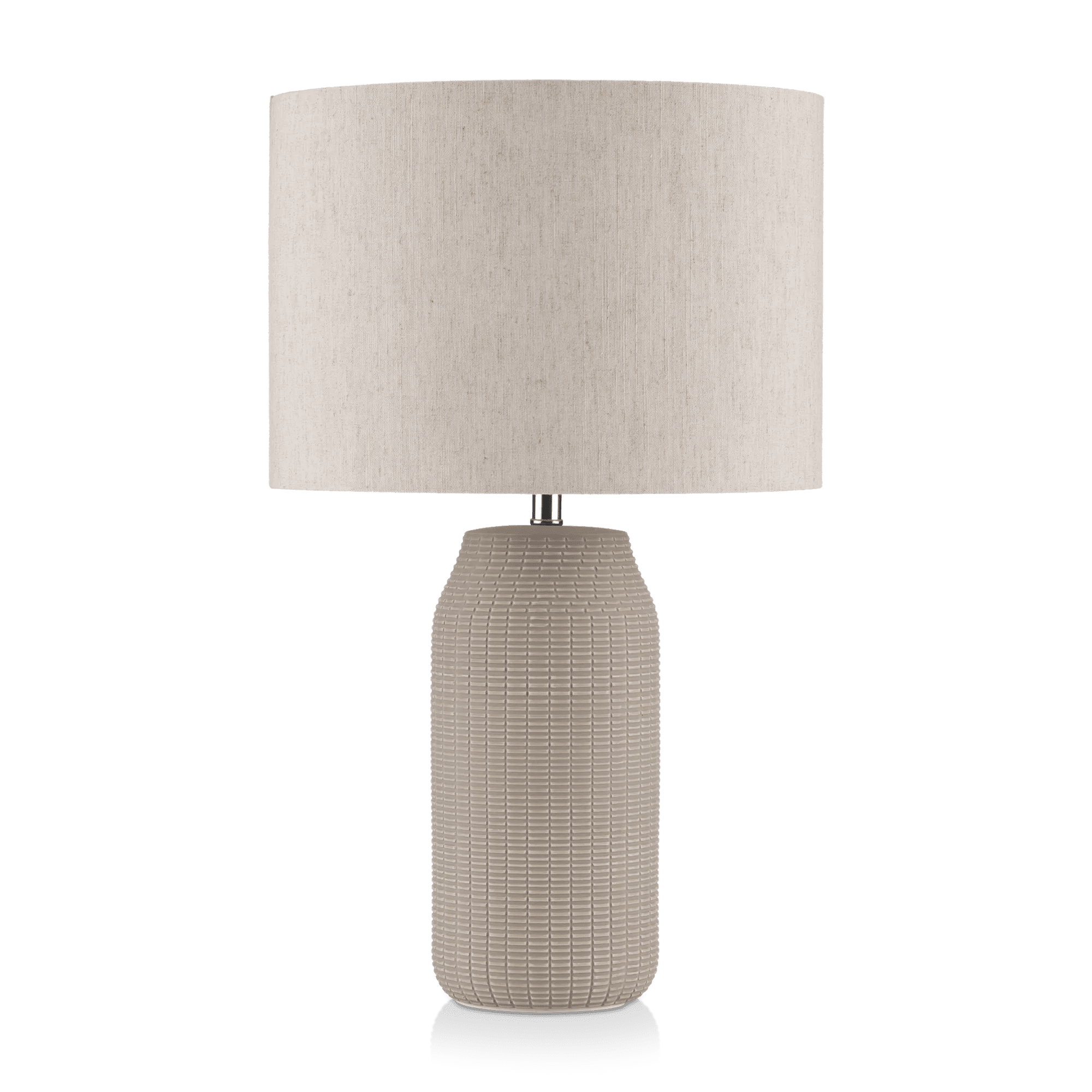 Click here for Bouclair Taupe Patterned Ceramic Table Lamp 13 X 2... prices