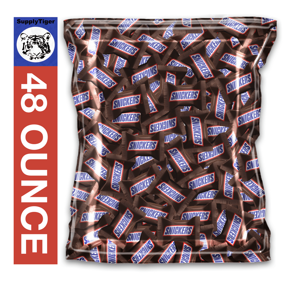 Snickers Kids Fun Candy 48oz Pack of Minis for Party Bags, Gifts, and ...