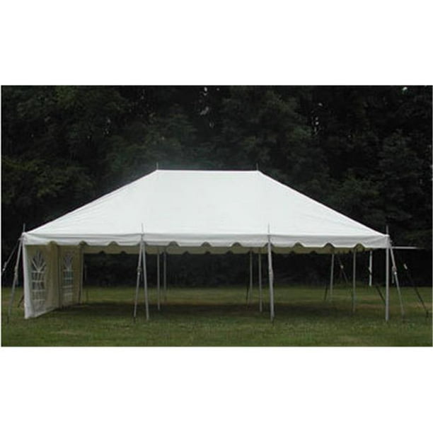 s 20x40 White Complete Galvanized Classic Pole Tent - Walmart.com ...