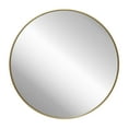 HBCY Creations 36" Gold Circle Wall Mirror, Large Decor for Bedroom ...