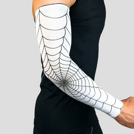Spider Web Protective Elbow Sleeve Anti-Skid Elbow Warmers Sleeves For ...