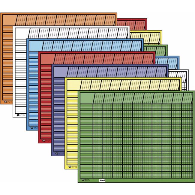 Large Horizontal Incentive Chart - Set Of 12 - Walmart.com