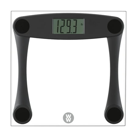 WW Scales by Conair Digital Glass Bathroom Scale, 400 Lbs. Capacity ...