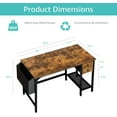 LUFEIYA Computer Desk with Drawers, 40 Inch Work Small Desk - Walmart.com