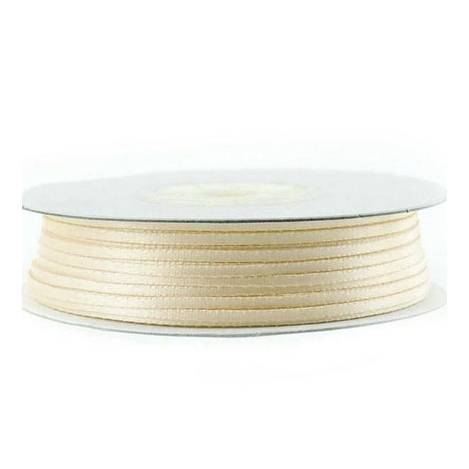 Double Faced Satin Ribbon, 1/16-inch, 100-yard, Antique White - Walmart.com