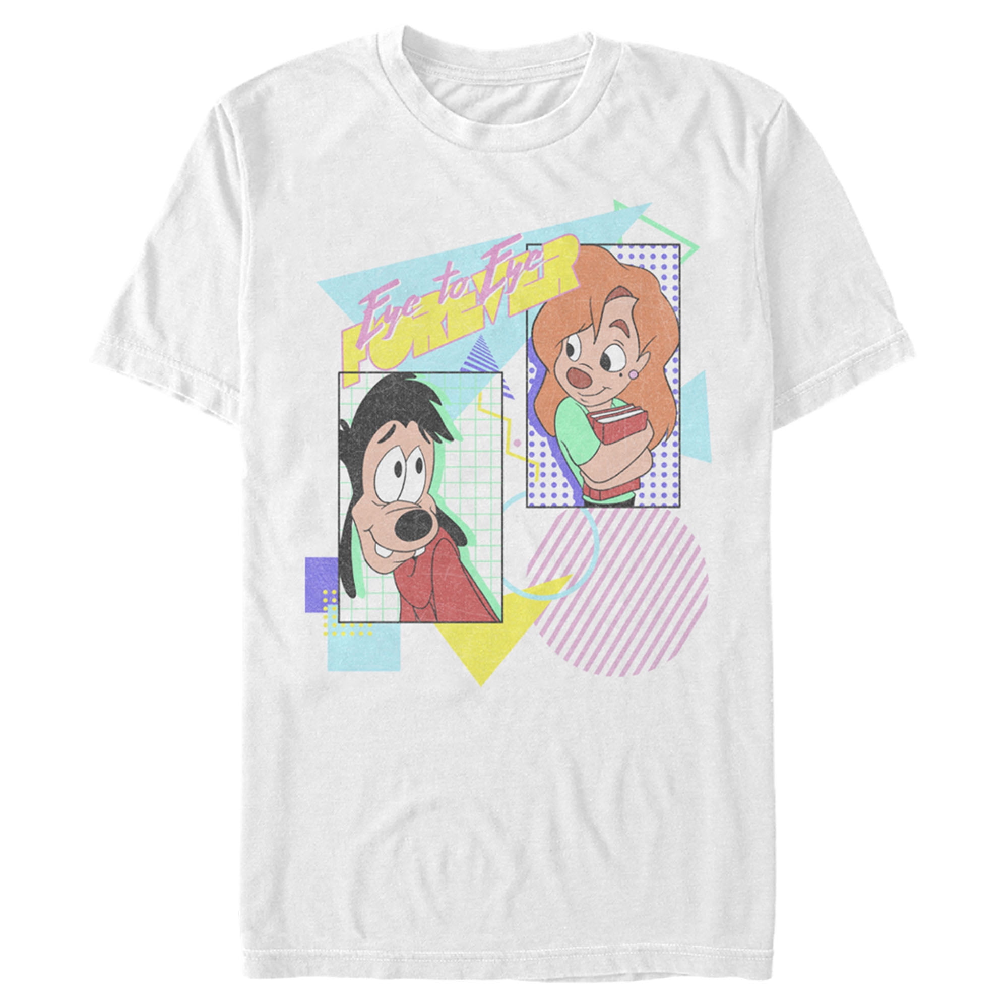 Men's A Goofy Movie Max and Roxanne Eye to Eye Forever Graphic Tee ...