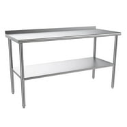 Ktaxon 48''x24'' Stainless Steel Prep & Table, Commercial Kitchen ...