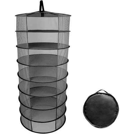 Herb Drying Rack Hydroponic Dry Net Racks Folding Mesh Hanging Net 2 ft ...