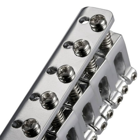 6 String 65MM Metal Fixed Saddle Hardtail Saddle Bridge Top Load Guitar ...